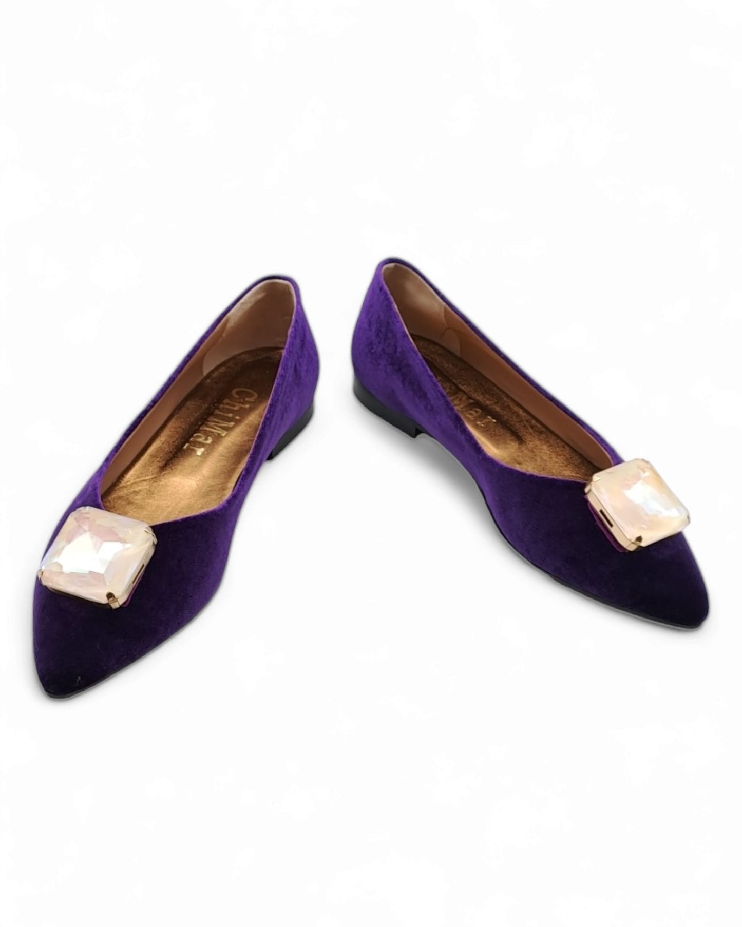 Ballerina Crystal Velluto Viola da Donna – ChiMar