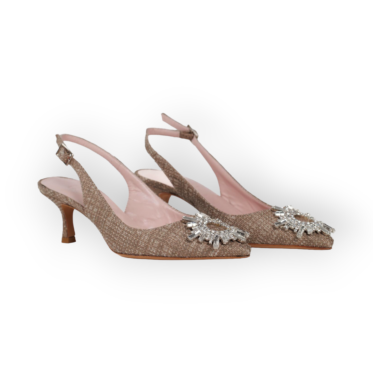 Slingback Rafia Beige Crystal – ChiMar