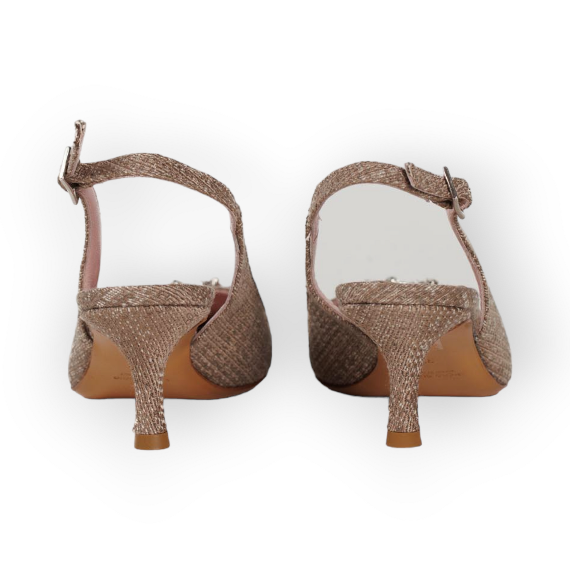 Slingback Rafia Beige Crystal – ChiMar