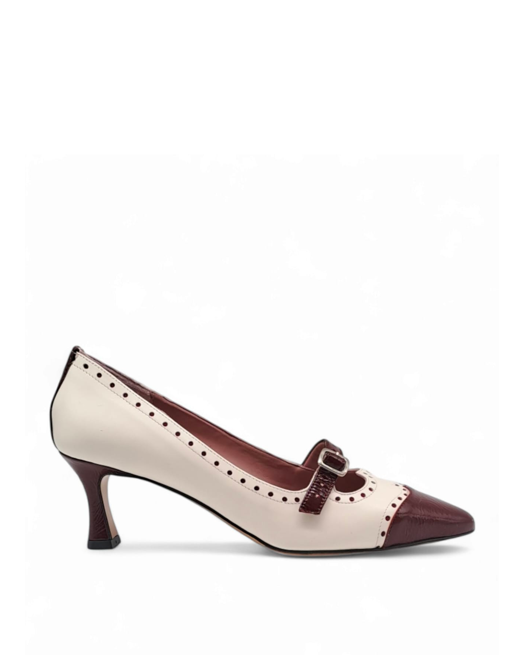 Décolleté Monica Off White / Finish Bordeaux * – ChiMar