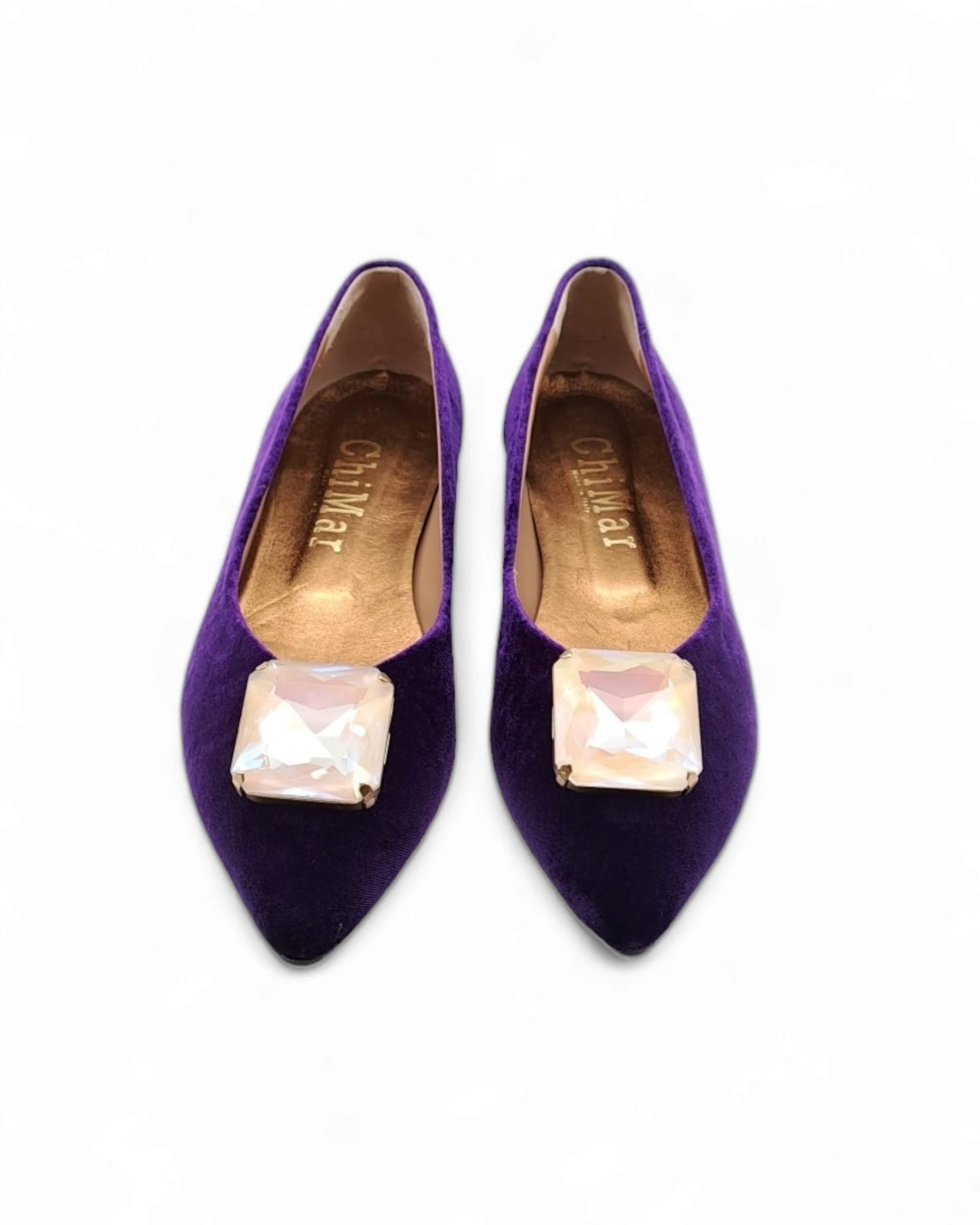 Ballerina Crystal Velluto Viola da Donna – ChiMar