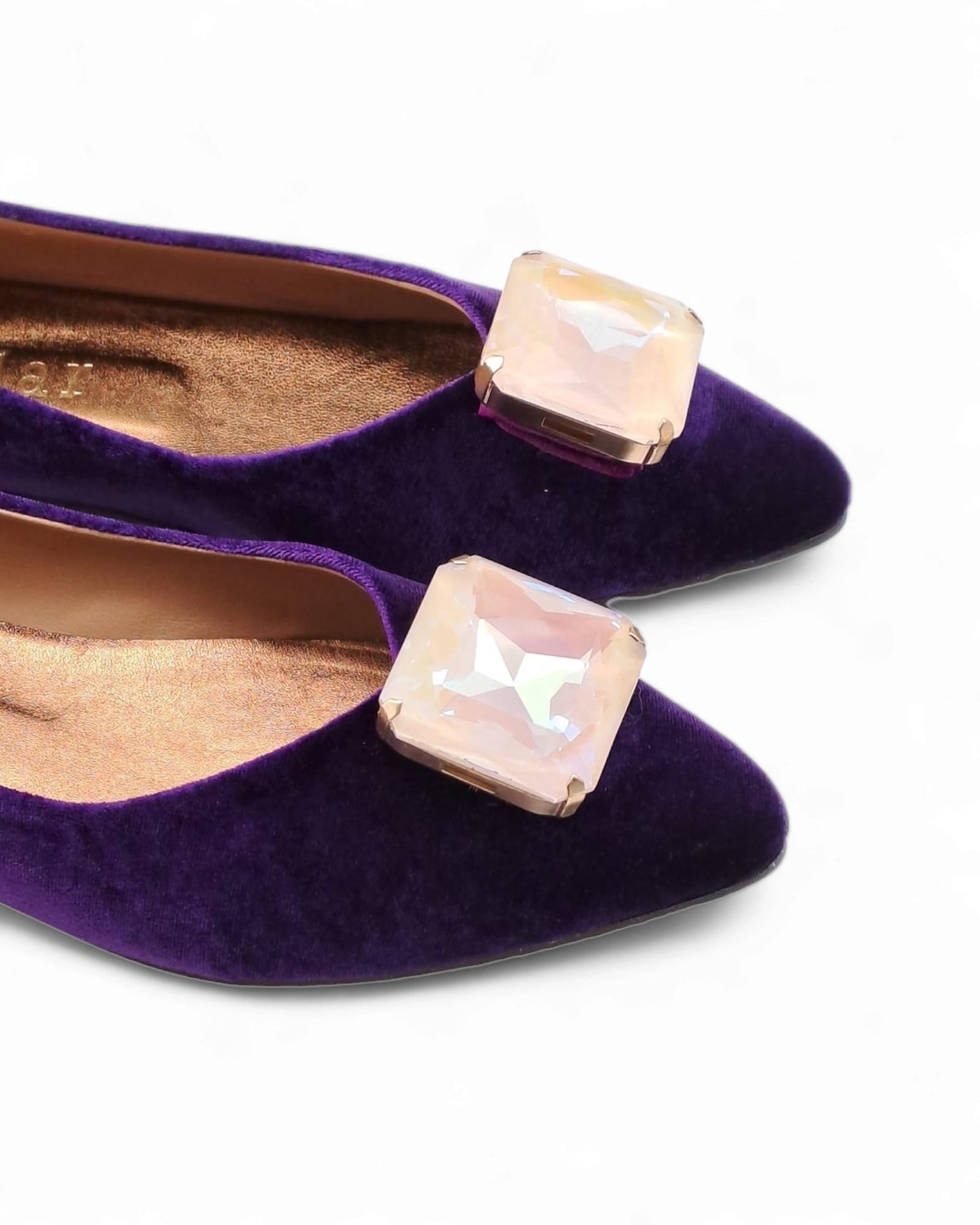 Ballerina Crystal Velluto Viola da Donna – ChiMar